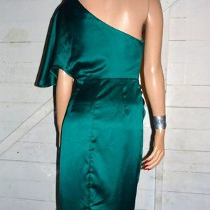 Cupshe | Dresses | Cupshe Green One Shoulder Cocktail Dress S Nwt ...
